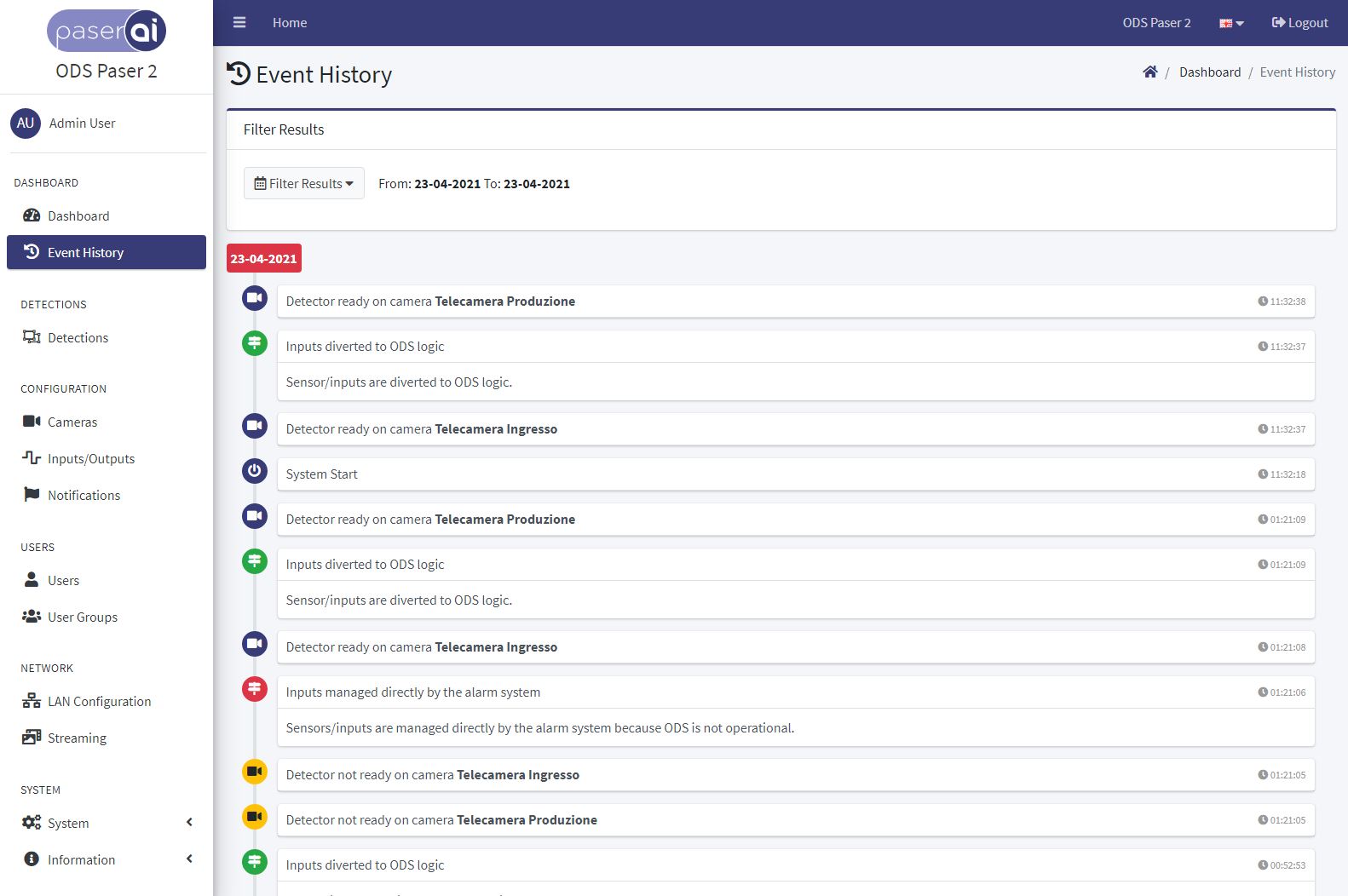 ODS Lite - Object detection system for IP cameras - PaserAi